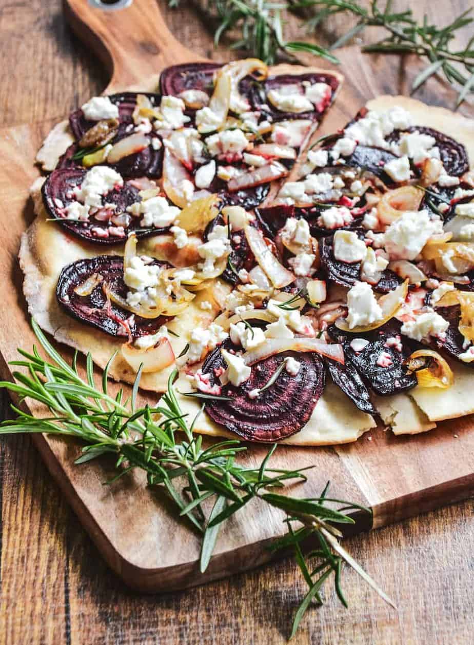 Roasted Beetroot Pizza - Home Grown Happiness