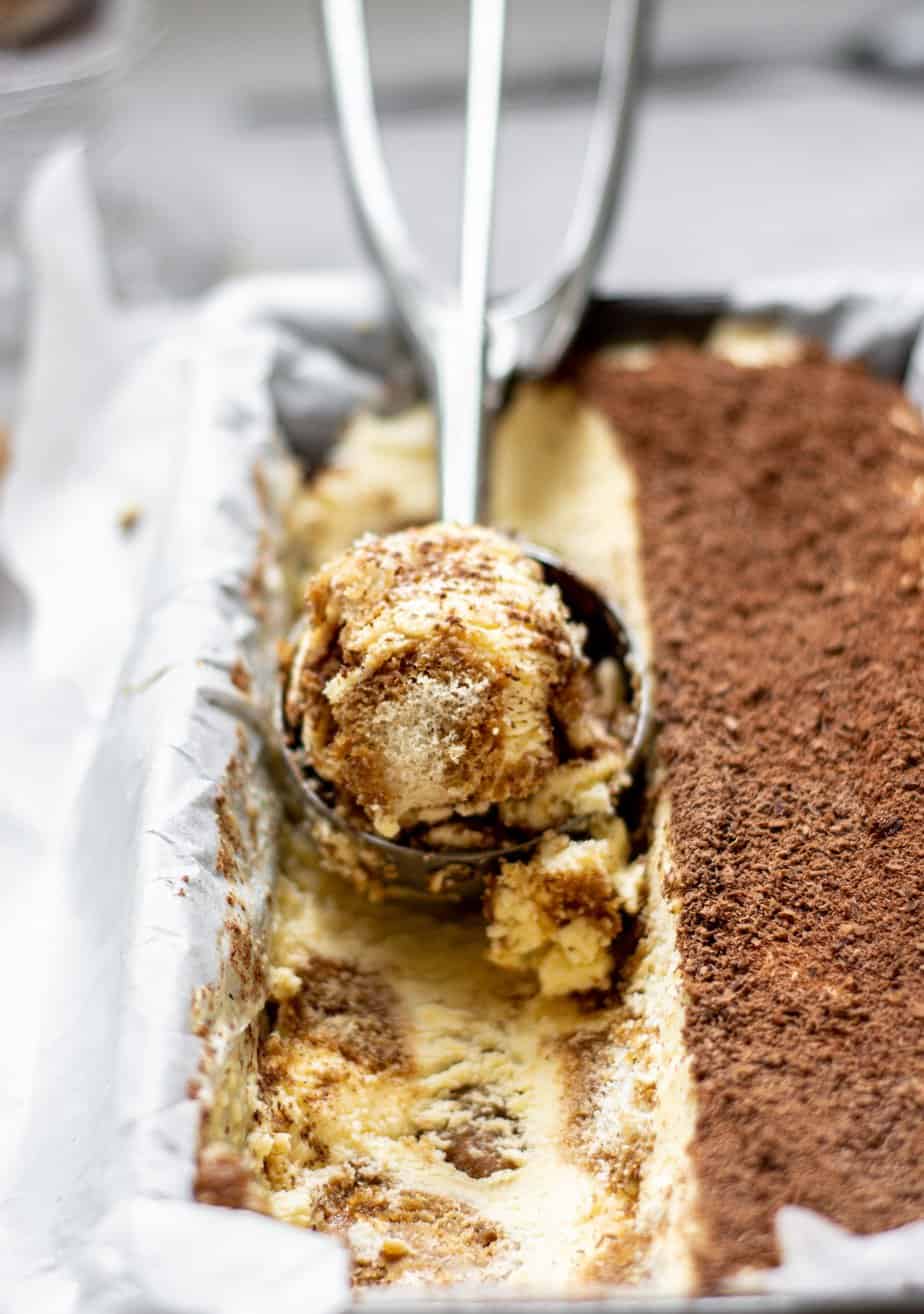 Creamy Tiramisu Ice Cream - No Churn - Home Grown Happiness