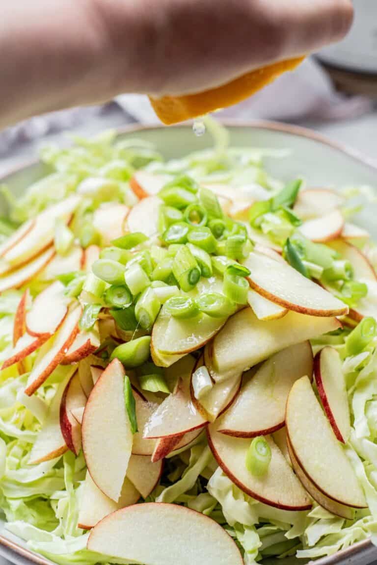 Creamy Apple Cabbage Slaw - Home Grown Happiness