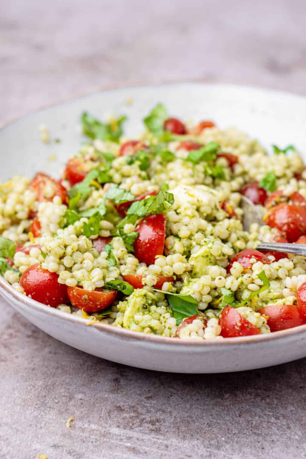 Pesto Couscous Salad - Home Grown Happiness