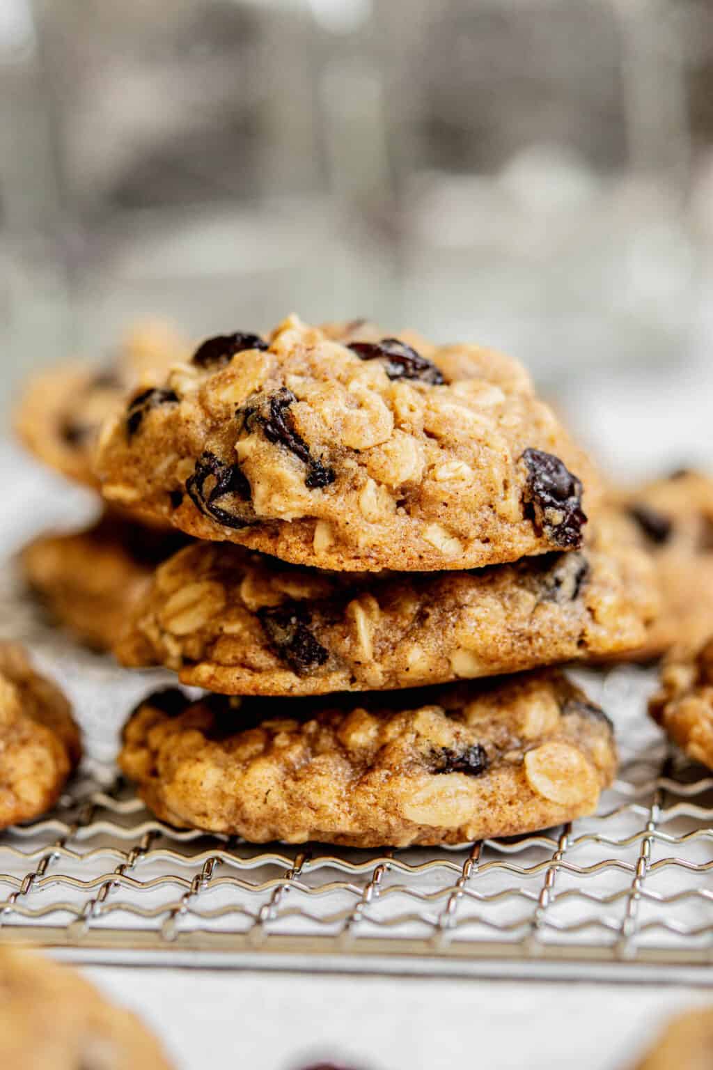 Sourdough Oatmeal Raisin Cookies